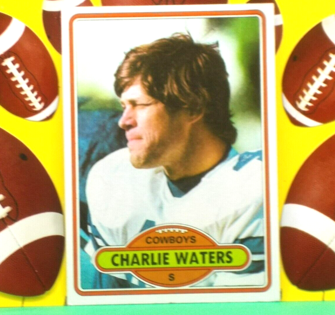 1980 TOPPS Football Card # 185 *** CHARLIE WATERS *** Dallas Cowboys | eBay