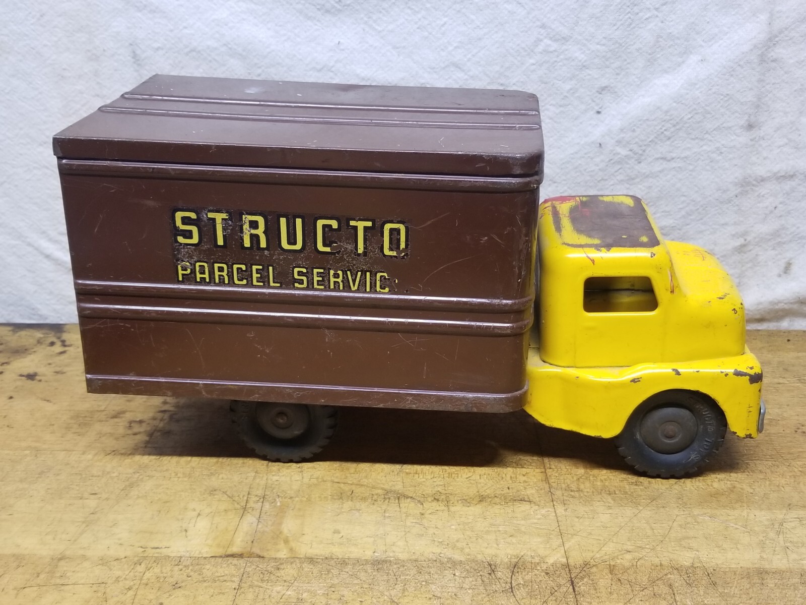Vintage Structo Mail Parcel Service Box Truck Pressed Steel Toy | eBay