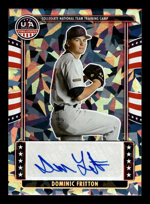 2024 Panini Stars & Stripes DOMINIC FRITTON CRYSTAL AUTO 13/25 #NTS-DF ...