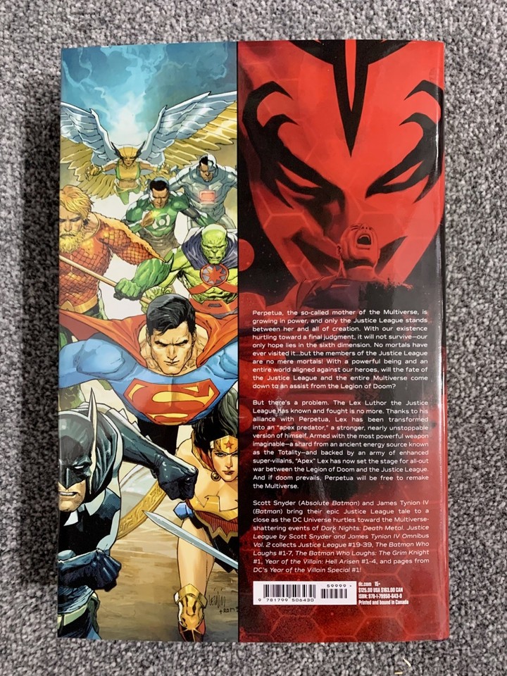 JUSTICE LEAGUE BY SCOTT SNYDER & JAMES TYNION IV OMNIBUS VOL 2 - MINT ...