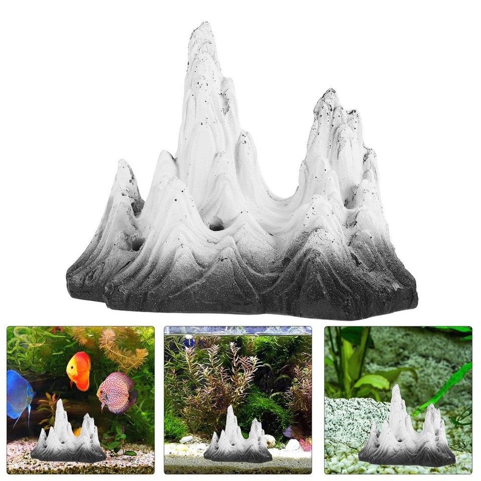 Reptile Tank Mountain Model Volcano Decoration for Aquarium Landscape ...