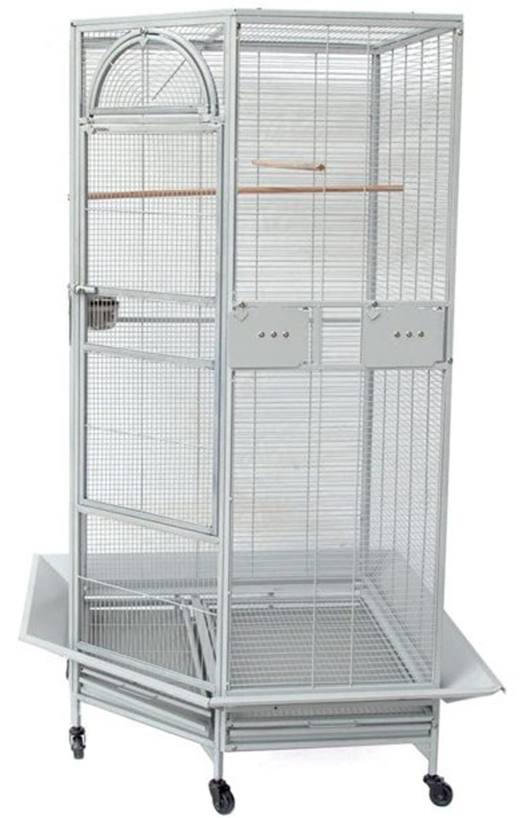 3 Color, NEW Large Corner Parrot Bird Wrought Iron Bird Cage Size R30 ...