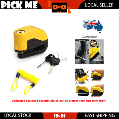 mx Motorcycle Alarm Disc Lock Remind Cable Motor Bike Brake Disk Rotor ...
