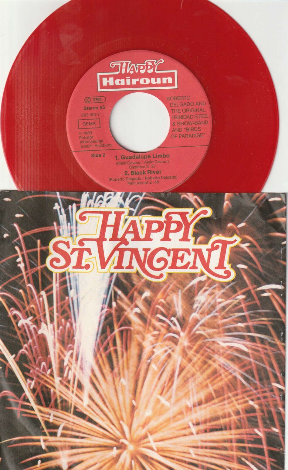 HAIROUN Bier *1980 * REKLAME * R. Delgardo * Trinidad Steel Band * EP ...