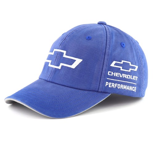 Chevrolet Performance Bowtie Baseball Hat Ball Cap Blue Embroidered ...