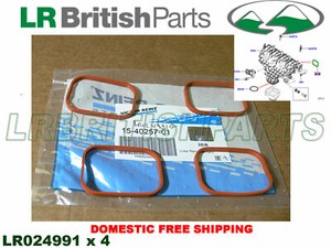 LAND ROVER INTAKE MANIFOLD GASKET SET OF 4 2.0L 16V PETROL LR024991 NEW ...