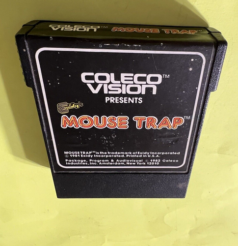 Colecovision Mouse Trap with overlay - Cleaned and Tested Works Great ...