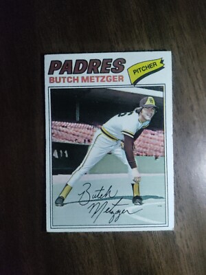 1977 Topps Baseball #215 Butch Metzger San Diego Padres ex read | eBay