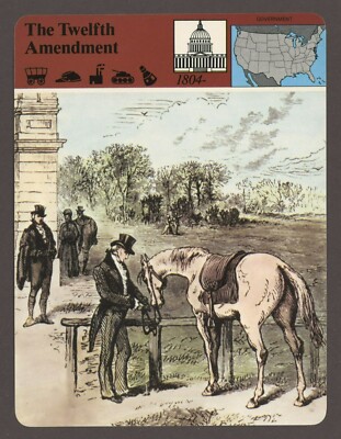 The Twelfth Amendment Story of America Government History Card | eBay