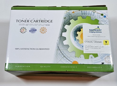 Unbranded Premium Yellow Toner Cartridge - same as CF362A CRG040 SEALED ...