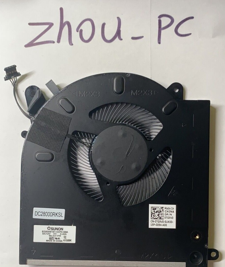 CPU GPU Cooling replacement cooler Fan for Dell Alienware Laptop M15 R3 ...