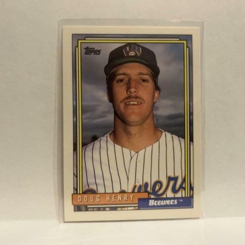 #776 Doug Henry Milwaukee Brewers 1992 Topps Baseball Card IQ | eBay