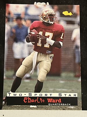 1994 Classic Draft #82 Charlie Ward Florida State Football/Basketball ...
