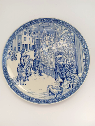 The Spode Blue Room Christmas Plate No. 4 depicting early Victorian ...