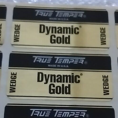 9 True Temper Dynamic Gold R300 Golf Club Shaft Band Labels+ 2 wedge ...
