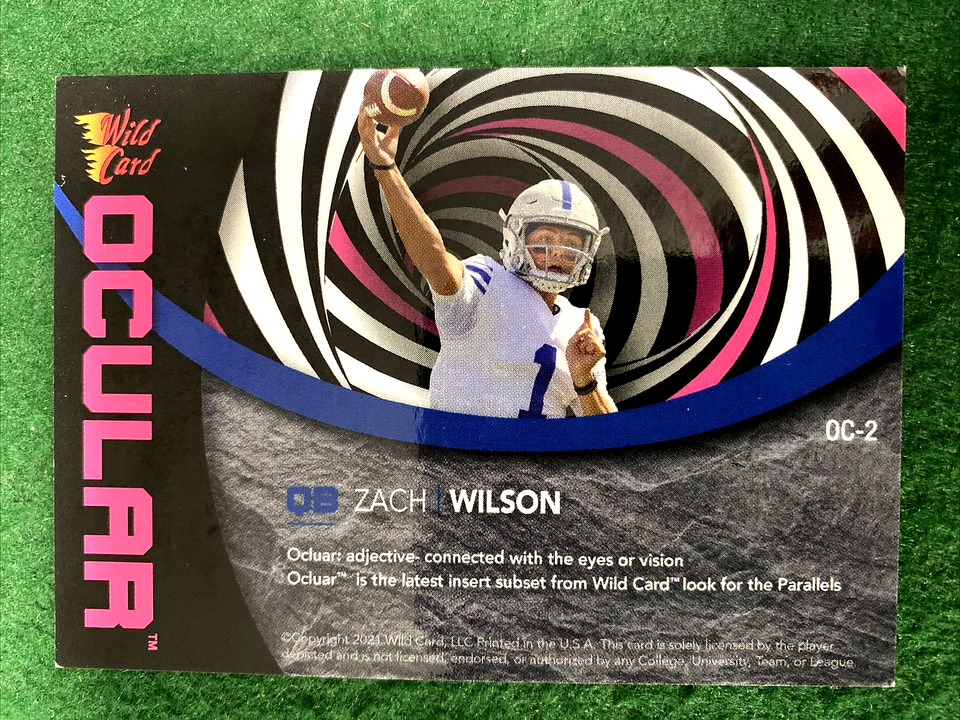 2021 Wild Card Ocular RC Zach Willson New York Jets | eBay
