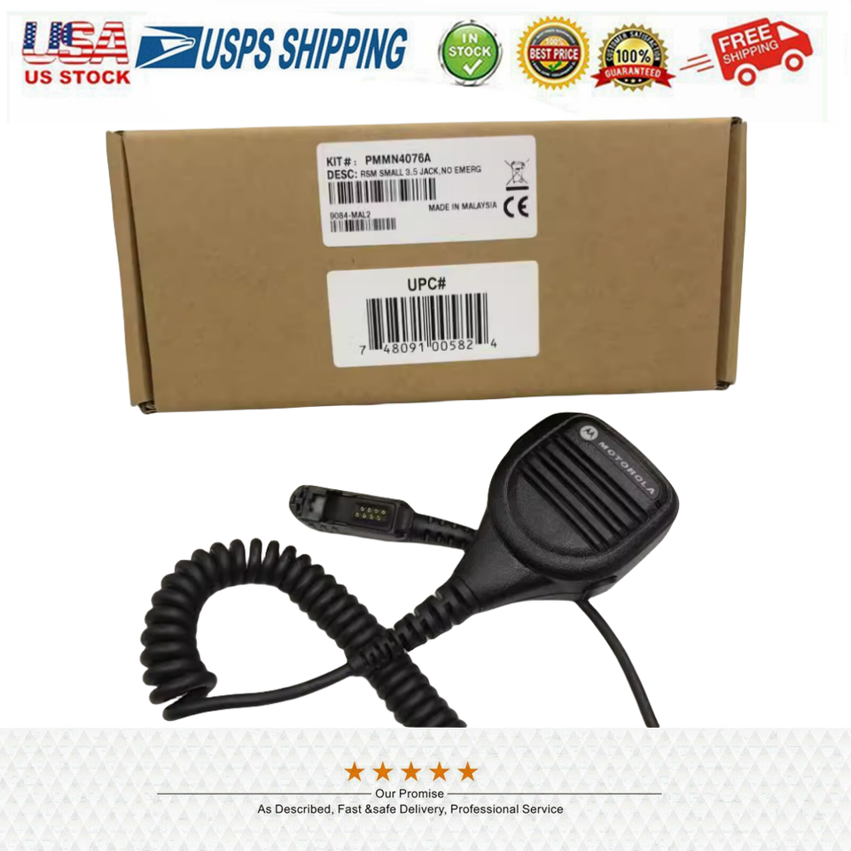 1PC New PMMN4076A SPEAKER MIC For MOTOROLA XPR 3300 XPR 3500 xpr3500e ...