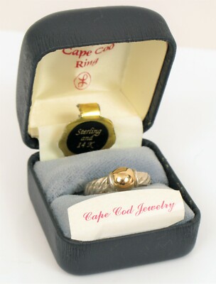 VINTAGE DESIGNER SIGNED CAPE COD FISHER LESTAGE STERLING SILVER 14K ...