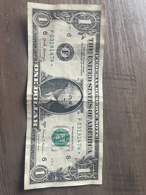 1 Dollar Bill 2017 A Series F Star Note | eBay