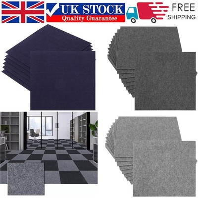 20 X OFFICE CARPET TILES 50X50CM 5M2 HEAVY DUTY SHOP COMMERCIAL ...