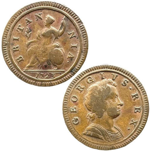 HIGHER GRADE 1723 HALF PENNY COIN ** GEORGE I 1714 - 1727 ** | eBay