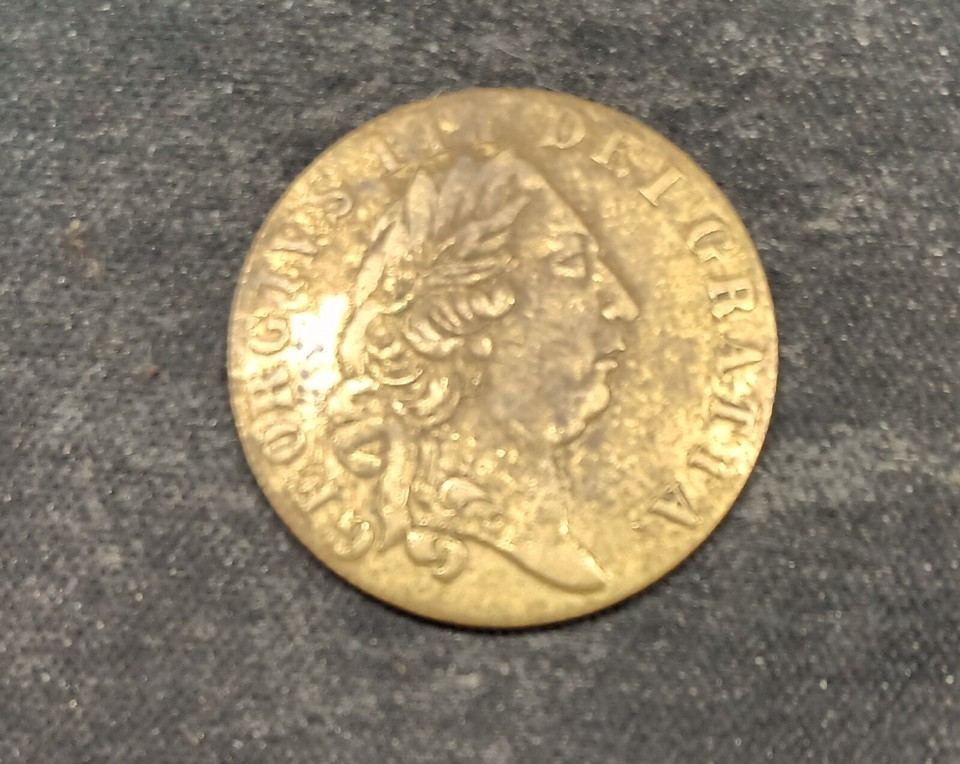 Rare 1788 Great Britain King George III gaming token 26 mm guinea size ...