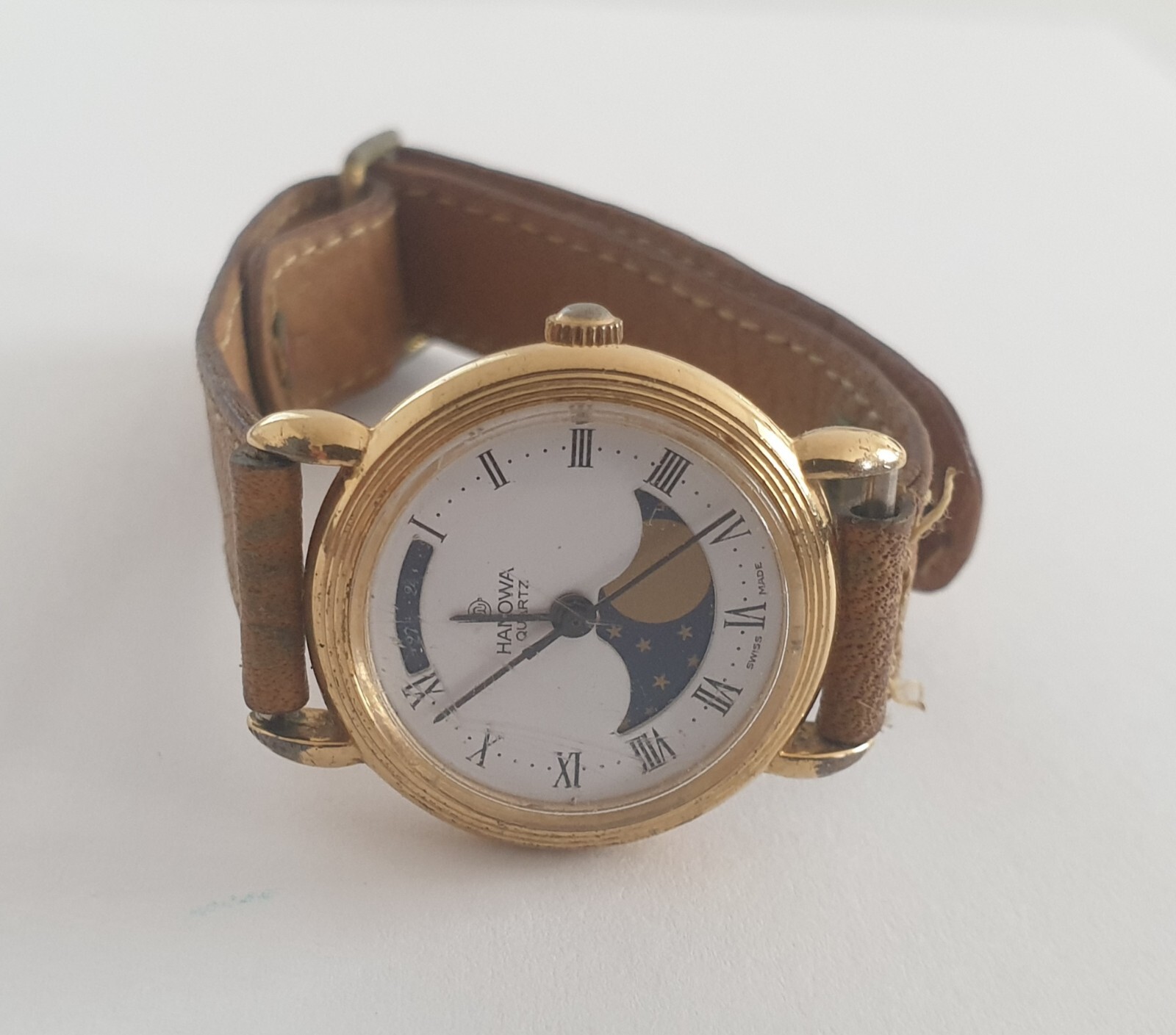 Hanova Ladies' Moon Phase Watch 283 - Swiss Made | eBay