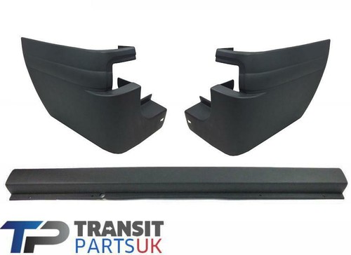 FORD TRANSIT JUMBO REAR BUMPER COVER + LEFT RIGHT END CAPS MK6 MK7 2000 ...