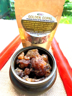COPAL GOLD AMARILLO RITUAL FOR LOVE ROMANCE ATTRACTION INCENSE 40g AU ...