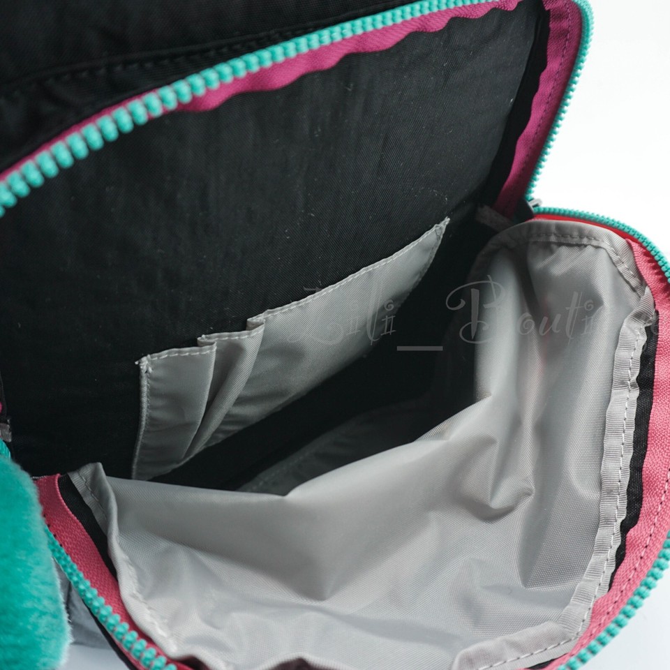 Kipling Seoul Backpack Laptop Travel Bag KI4215 Polyester Rainbow Fun Jet Black | eBay