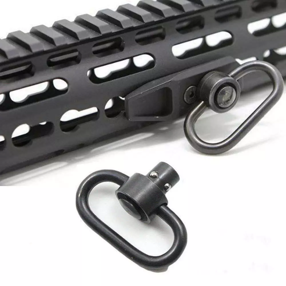 2PCS Heavy Duty Quick Detach 1.25" Rifle QD Sling Swivel Mount Flush ...