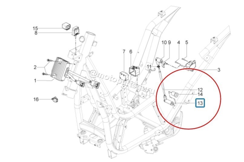 1D000275 OEM Shielded Cap For Spark Plug Piaggio BV350 2017-2021 BV400 ...