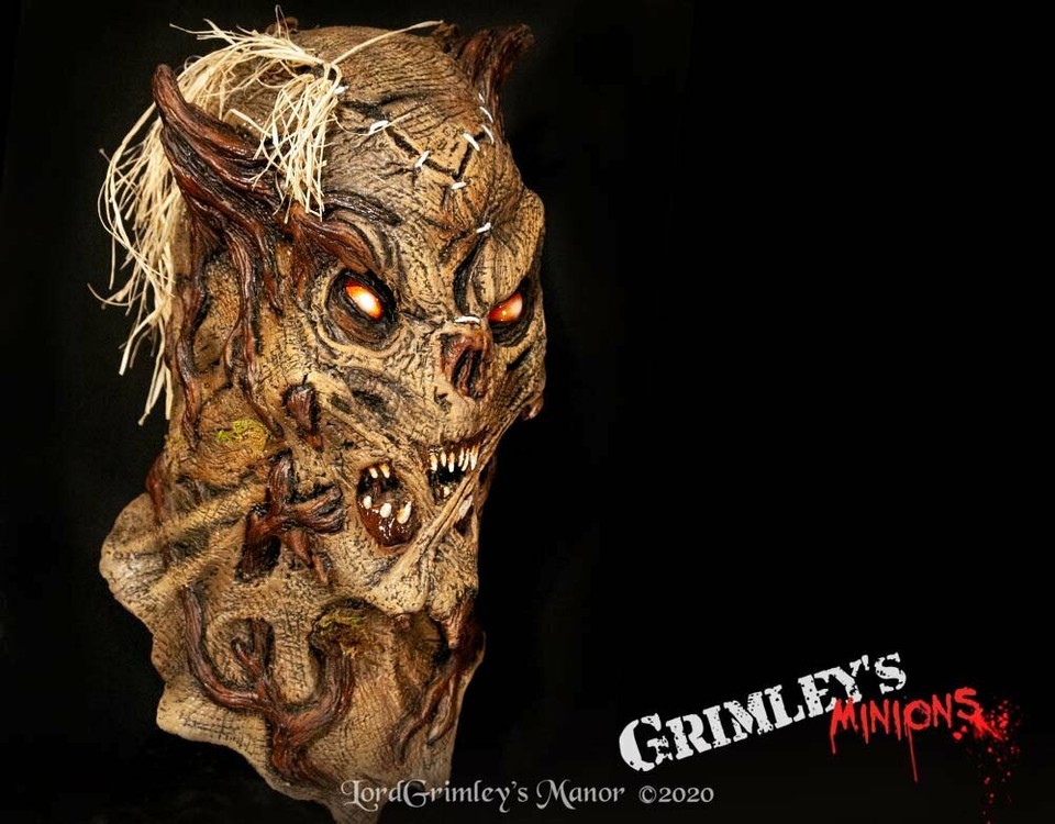 NEW Lord Grimley Exclusive Boor Scarecrow Halloween Mask Horror Dryad ...