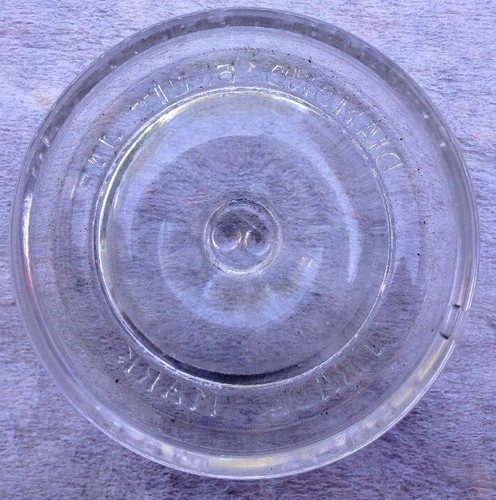 DIAMOND FRUIT JAR LID, CLEAR GLASS, VINTAGE | eBay