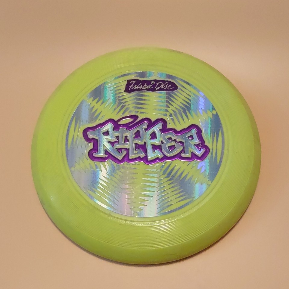 Vintage Wham-O Frisbee Disc Super Pro Prismatic Series Ripper Green 10 ...