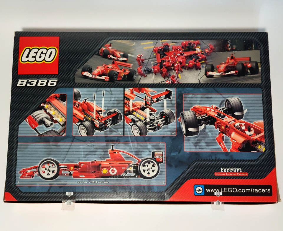 LEGO 8386 Ferrari F1 Racer 1:10 - New Open Box Complete w/Box Manual ...