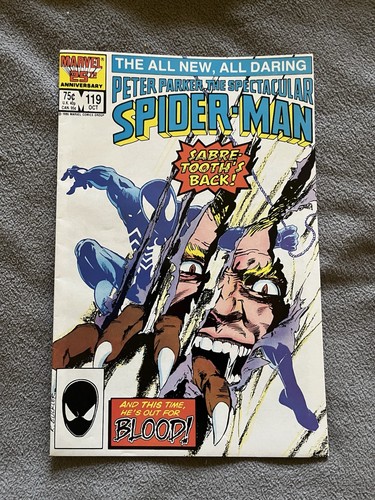 Peter Parker, Spectacular Spider-Man 115, 117, 119 - Sabretooth! Black ...