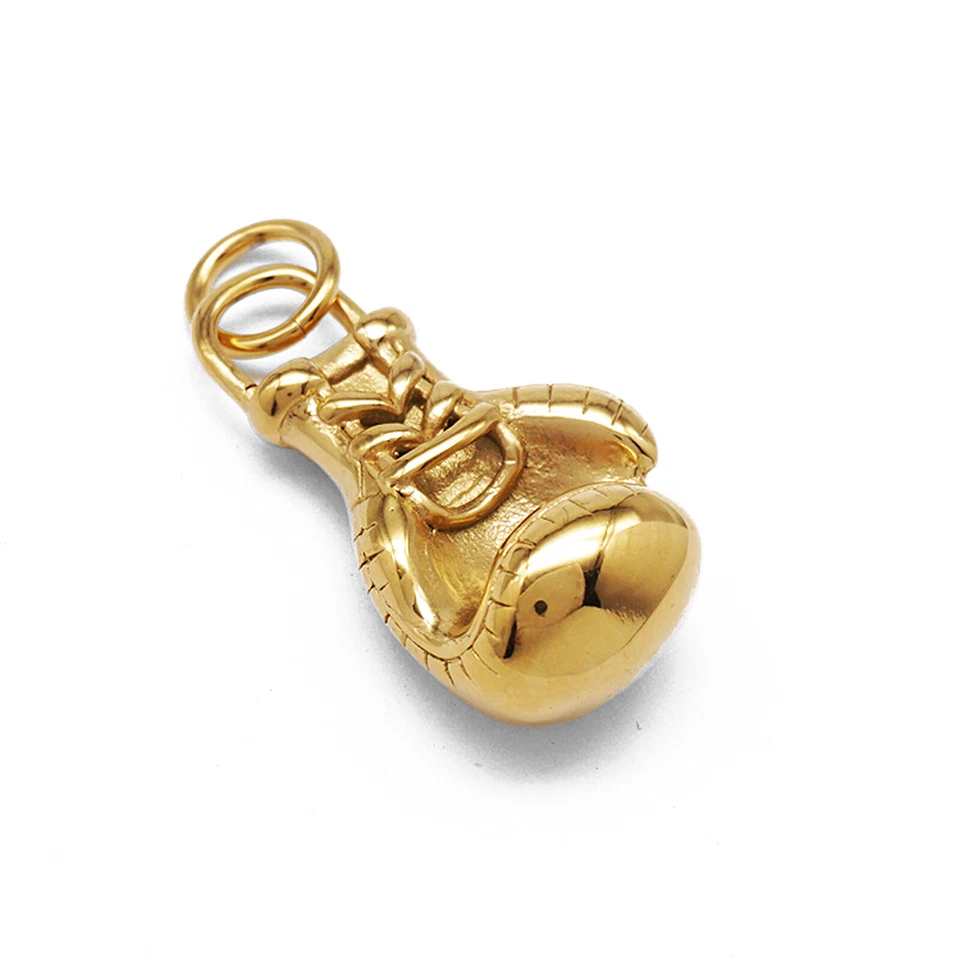 Men's Fashion Jewelry 3D Boxing Glove Charm Stainless Steel Pendant ...