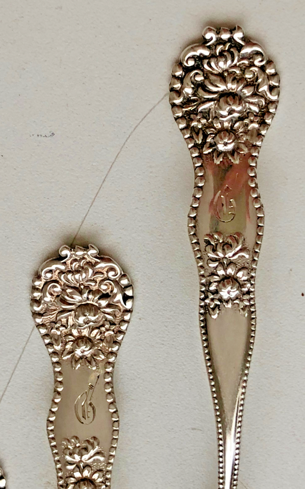 Gorham Sterling Silver Set of 6 Demitasse Spoons Lancaster Pattern 43.7 ...