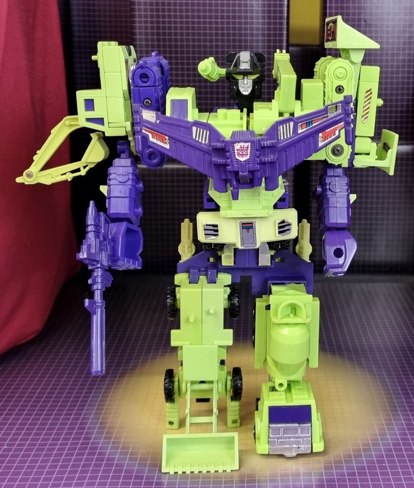 Vintage Hasbro Transformers G1 Decepticon Constructicon Long Haul ...