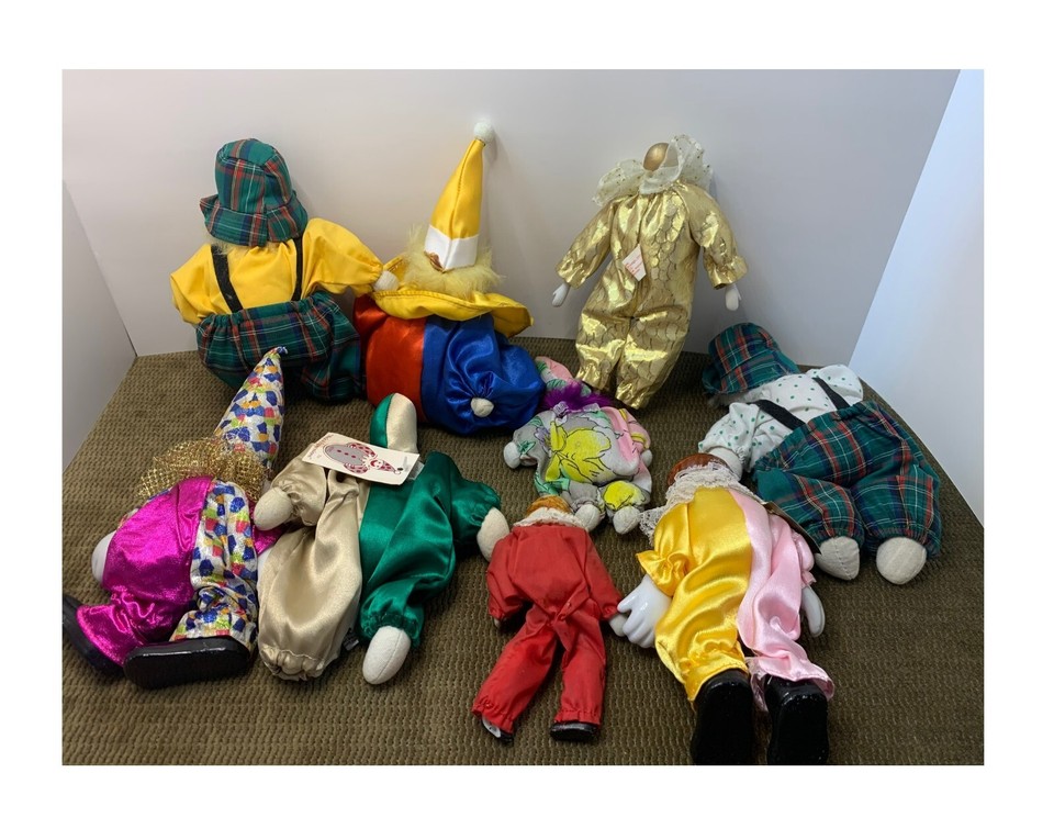 VINTAGE GROUP OF 9 CLOWNS SOME OLDER THAN OTHERS | eBay