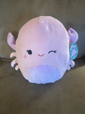 Squishmallow 12” Cosmina The Pink Winking Crab BRAND NEW WITH TAGS | eBay