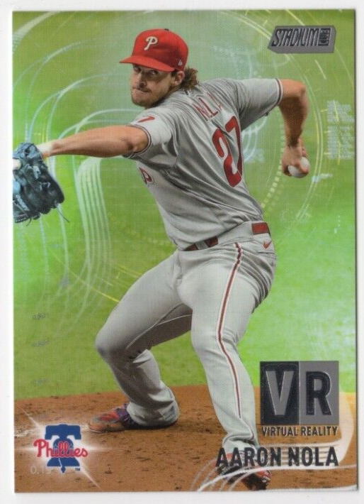 2021 Stadium Club Aaron Nola #VR-20 Virtual Reality Philadelphia ...