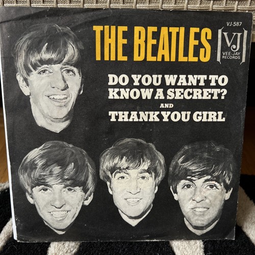 THE BEATLES 45/Picture Sleeve Do You Want To Know A Secret VJ-587 EARLY ...
