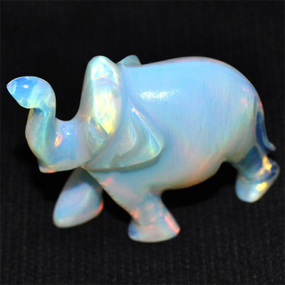 Hydro OPAL Elephant Amazing Rainbow Shine Shelf Decor, COLLECTION # ...