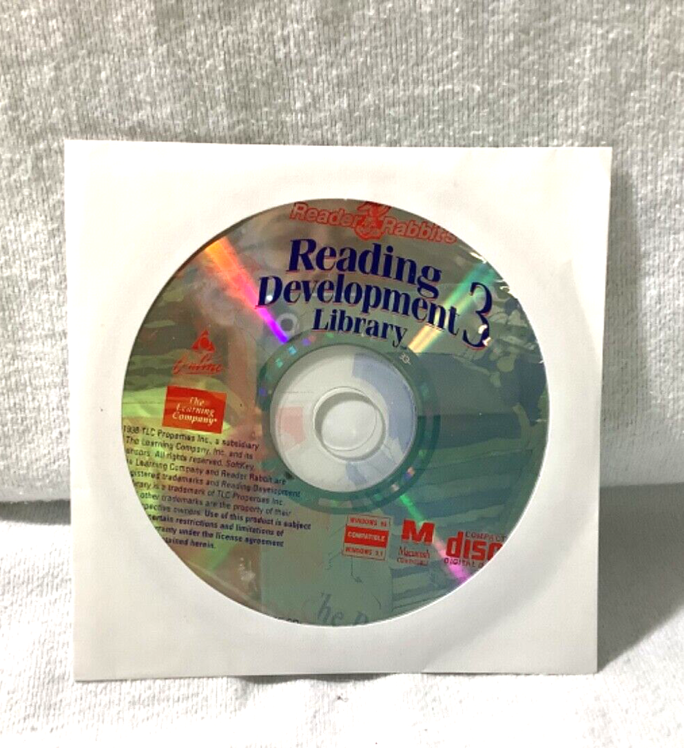 Reader Rabbit’s Reading Development 3 Library CD Ages 5-8 Books ...