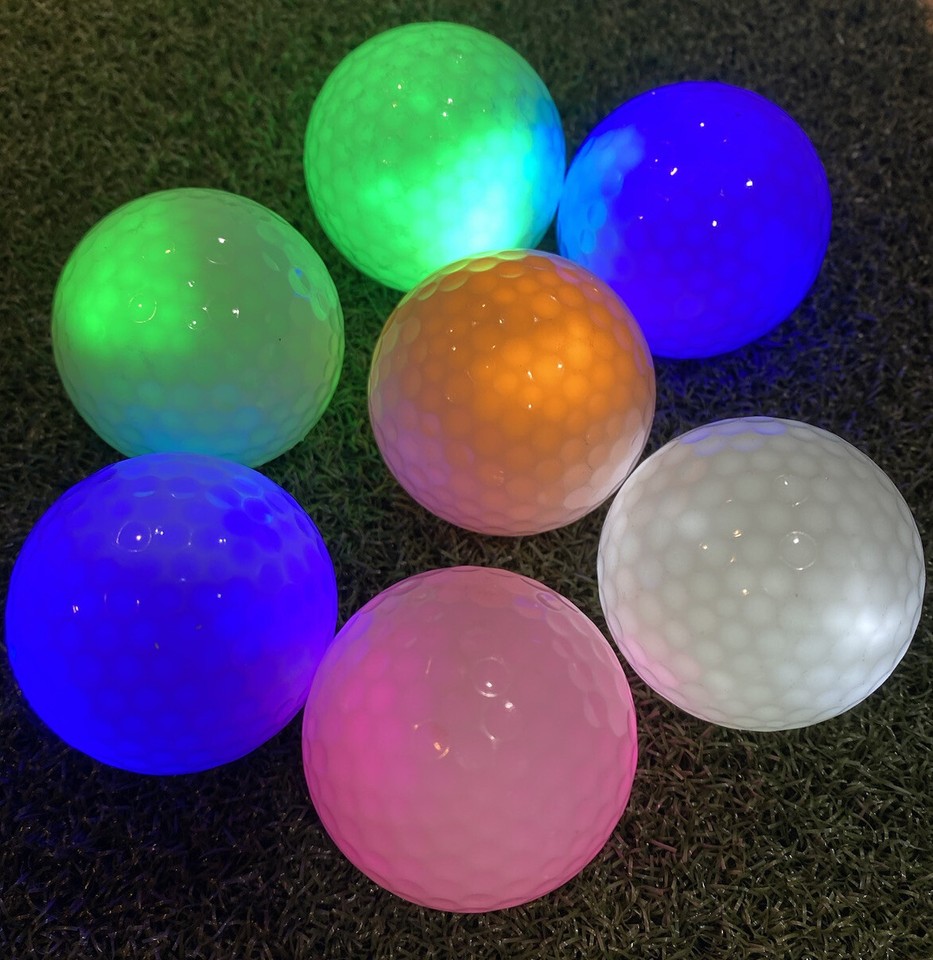 Light up Golf Balls, Hit Glow in The Dark Night Golf Balls - Multi ...