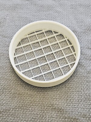 3" PVC Vent Screen, 3.50" ID, 1/2" Mesh, All Plastic fits on Outside of ...