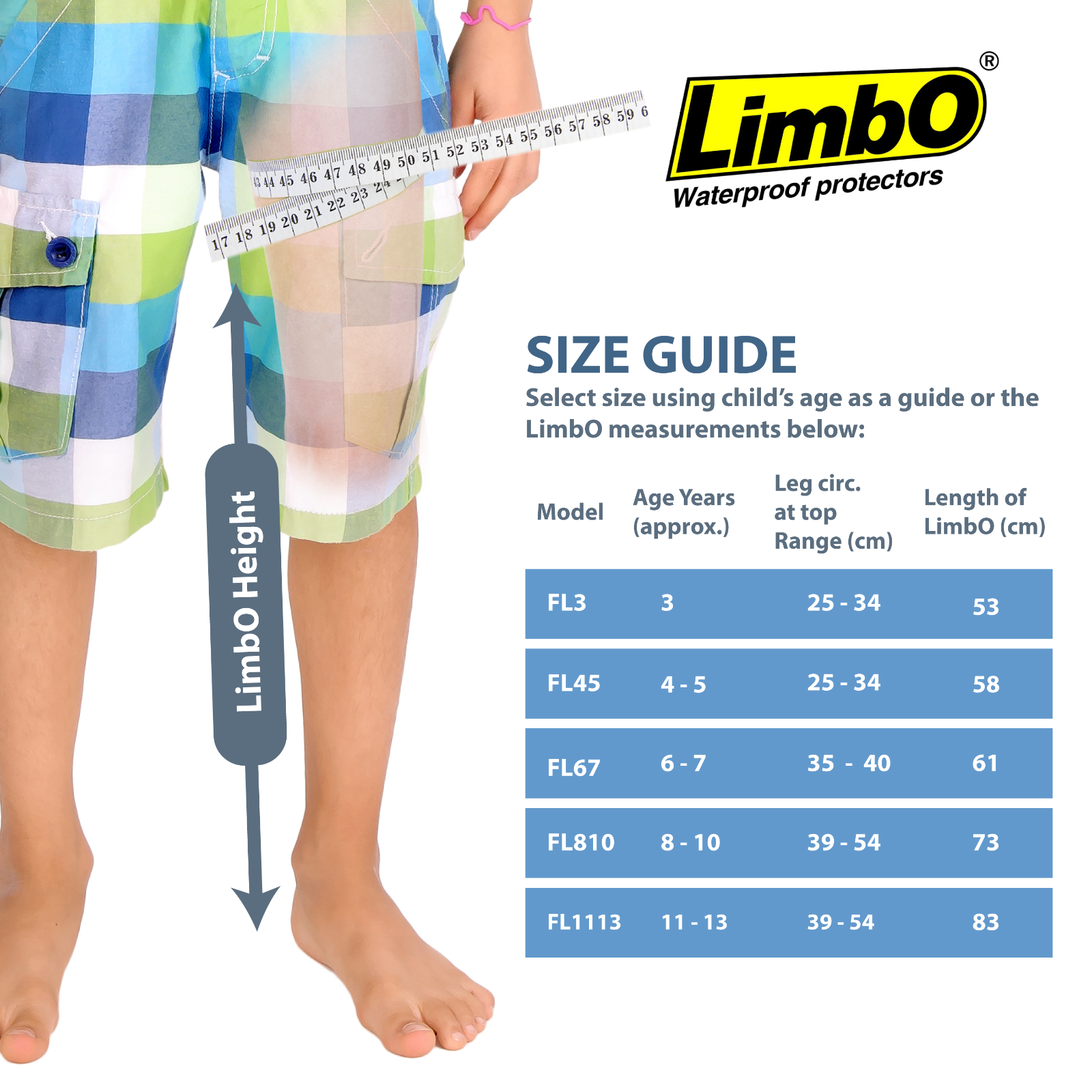 LimbO Child Waterproof Full Leg Cover Cast or Dressing Protector ...