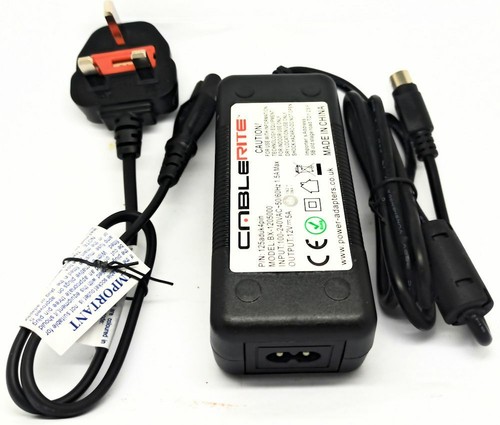 12v Bush LCDS20TV002 TV power supply 4 pin adapter charger with UK lead ...